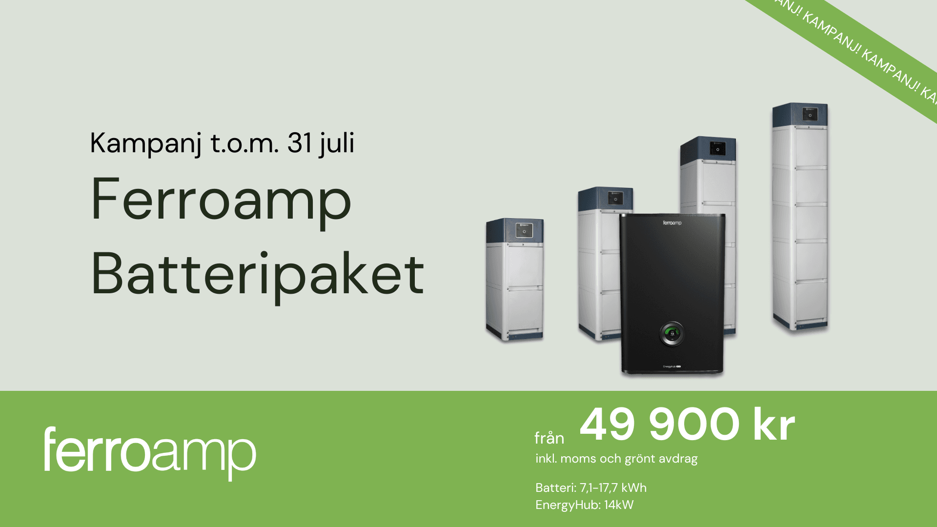 Kampanj: Ferroamp-paketet. Mer än bara solceller och batteri