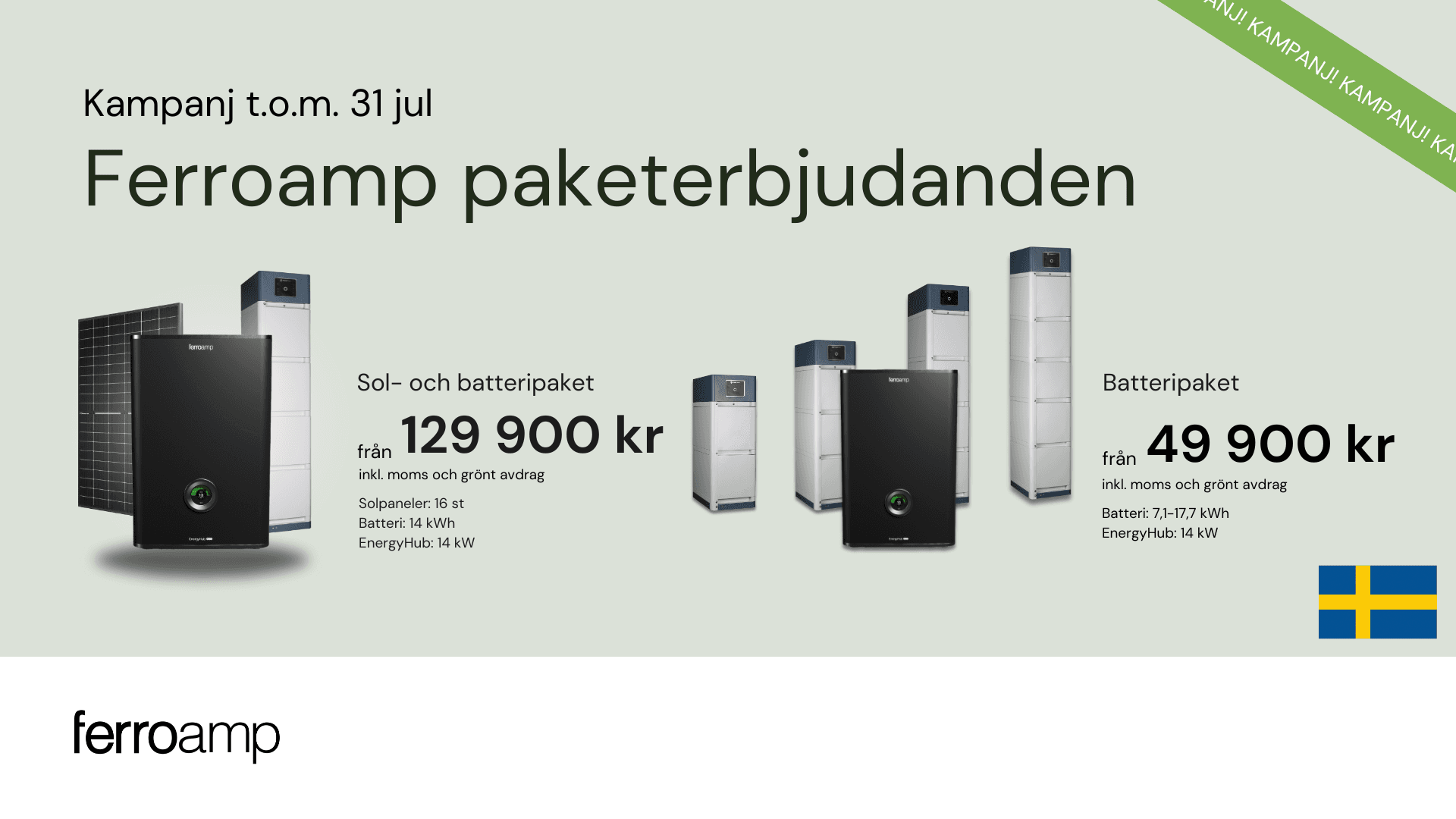 Kampanj: Ferroamp-paketet. Mer än bara solceller och batteri